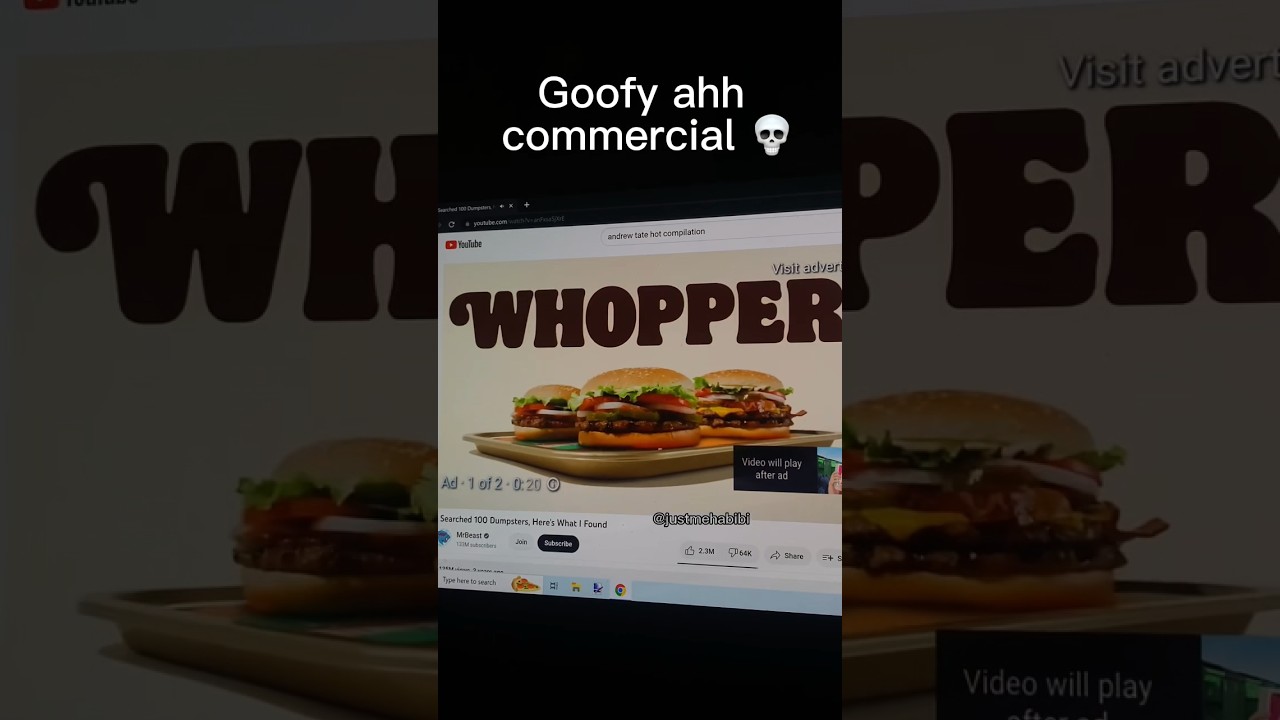 Goofy Ahh Whopper Ad 💀