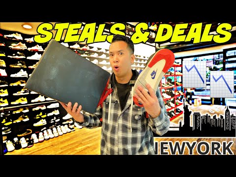 THESE ARE WAY BETTER !!! FINDING STEALS AND DEALS ππ° SNEAKER SHOPPING IN NYC