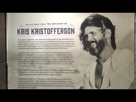 The Woody Guthrie Center opens exhibit honoring Kris Kristofferson