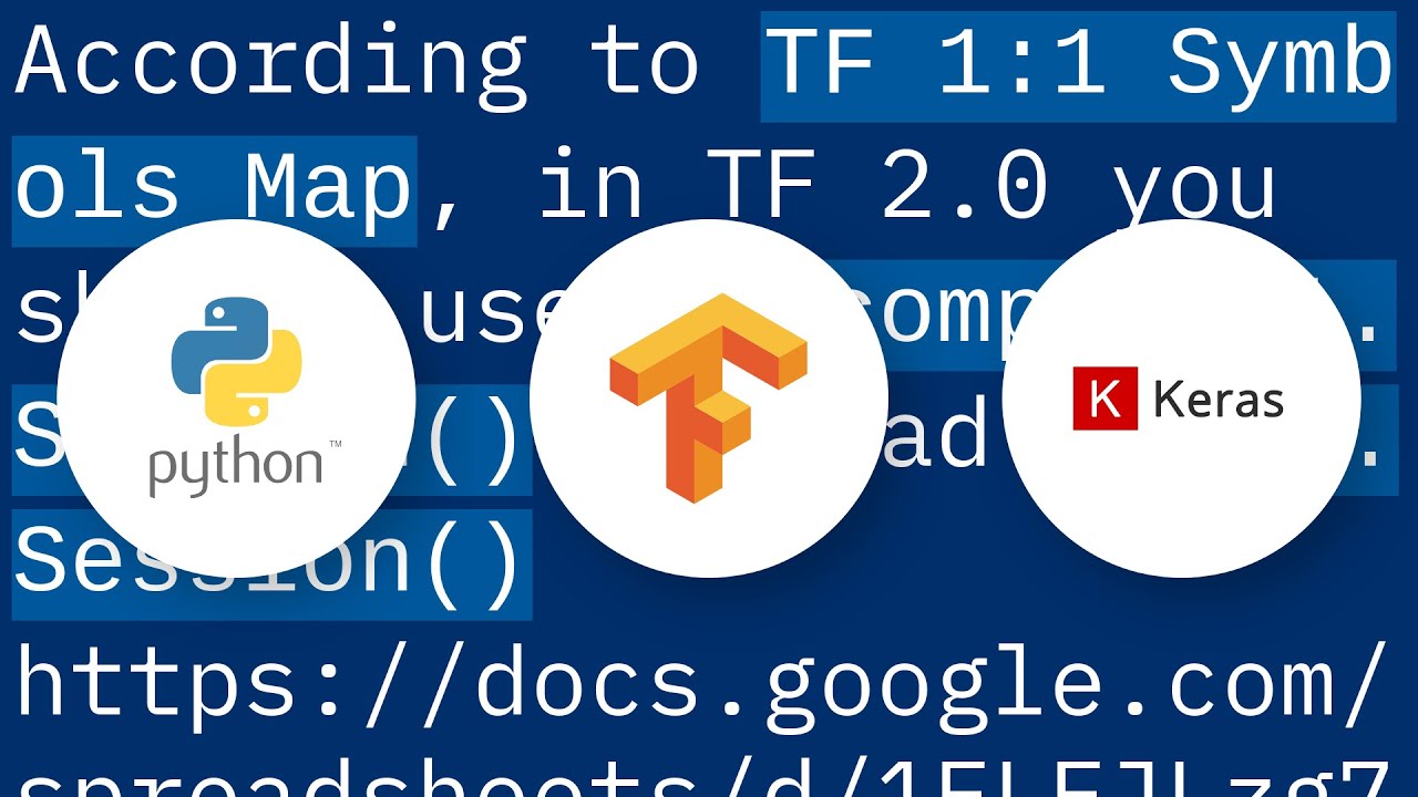 Tensorflow 2.0 - AttributeError: module 'tensorflow' has no attribute 'Session'