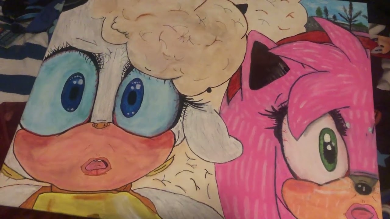 My Lanolin The Sheep & Amy Rose In Real Life Art Wrok!