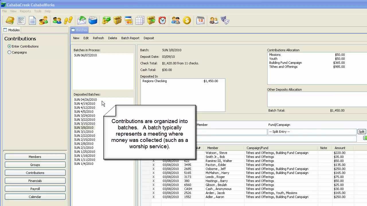 Contributions | CahabaWorks Church Software