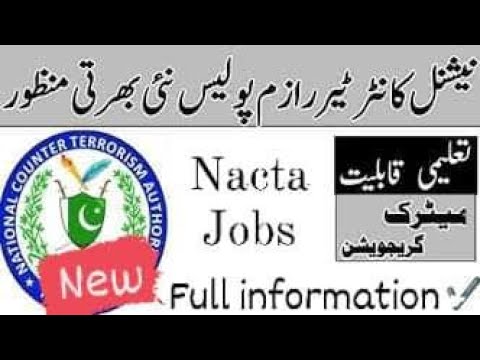 NEW JOBS IN NATIONAL COUNTERTERRORISM DEPARTMENT | CTD POLICE JOBS#2023