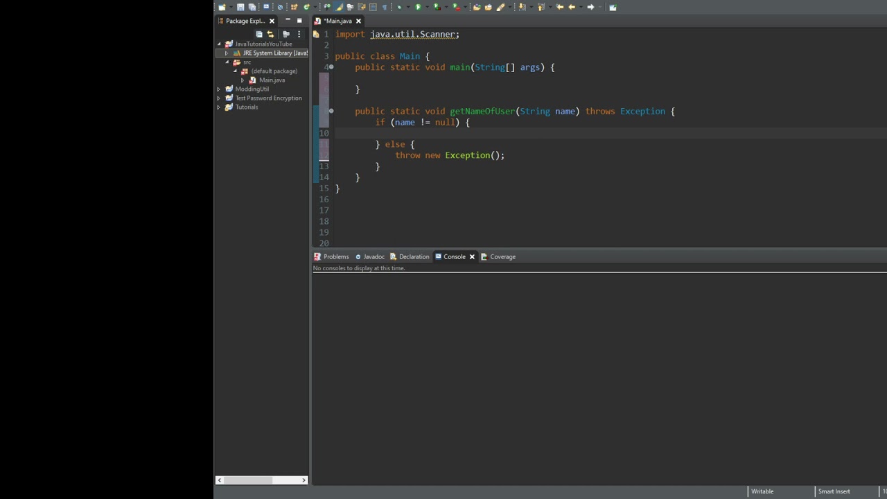 Java - #14 - Throwing and Handling Exceptions
