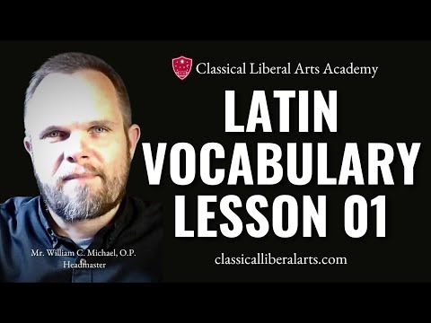Latin Vocabulary, Lesson 01 - Introduction (TRV-110)