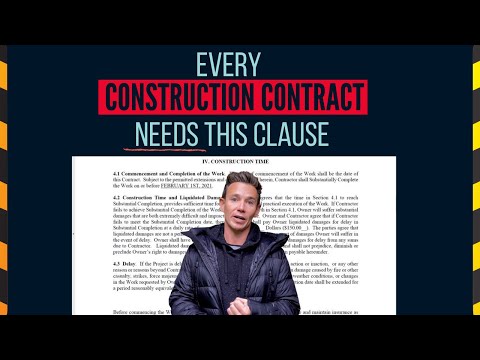 Every CONSTRUCTION CONTRACT Needs This Clause - James Dainard