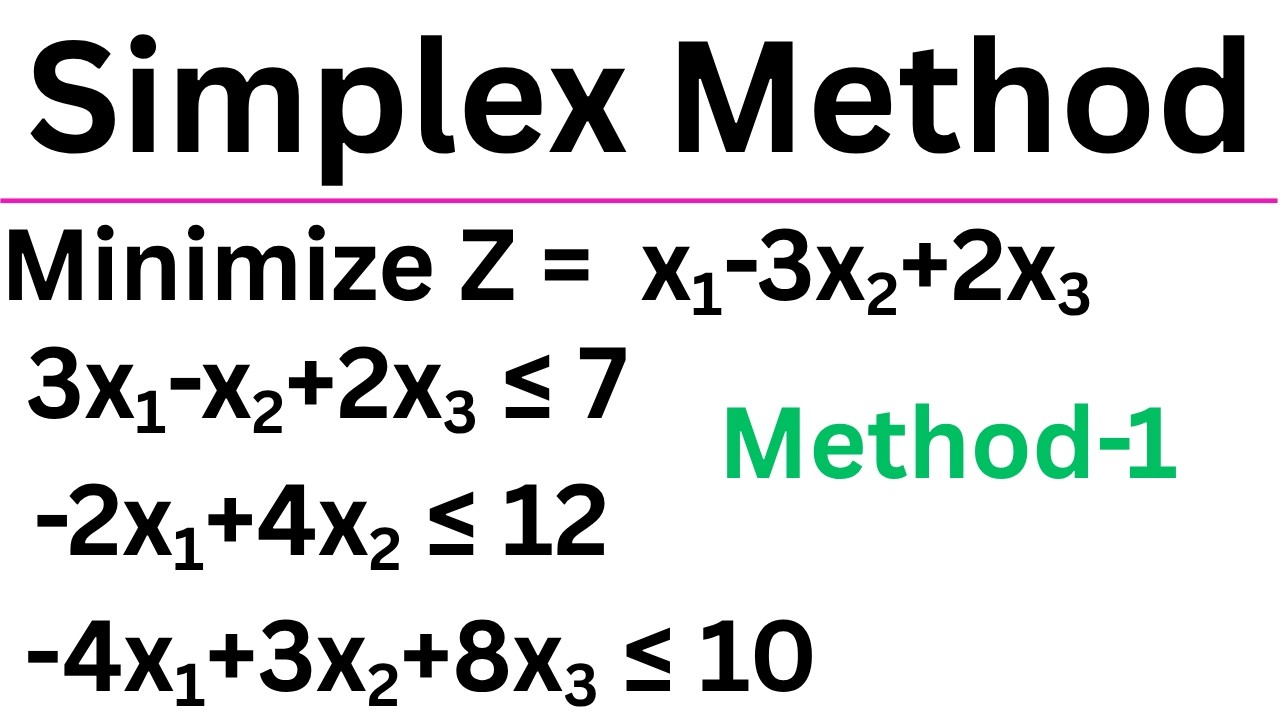Simplex Minimization Made Easy | LPP Example | Lecture-30 | OR