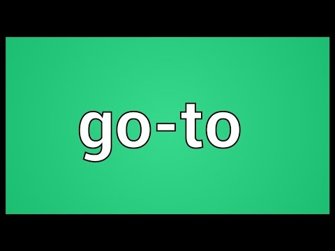 Go-to Meaning