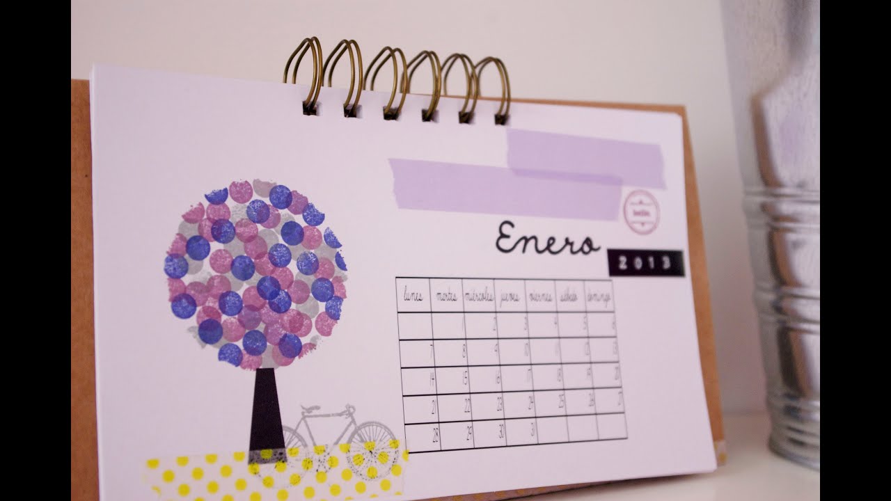 Tutorial: Calendario 2013 - enero | CON P DE PAPEL