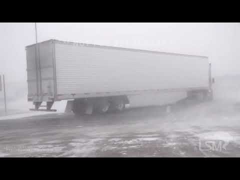 12-21-2022 Rapid City, SD - Near-Zero Visibility I-90 Snow Squall Warning