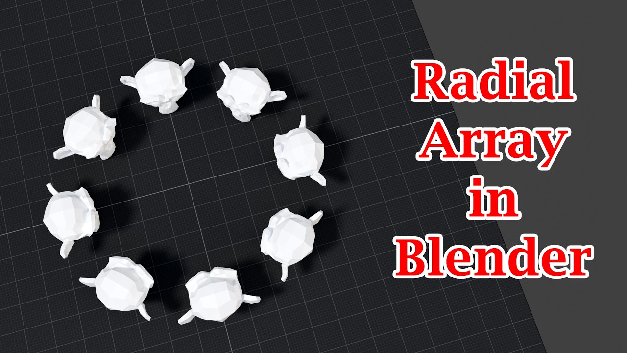 1-Step Radial Array in Blender | Quick Tutorial | New Array Modifier