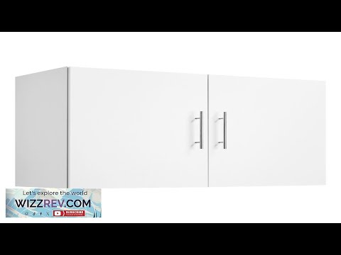 36 in Laundry Room Wall Cabinet 2 Tier Kitchen Cupboard with 2 Doors Review