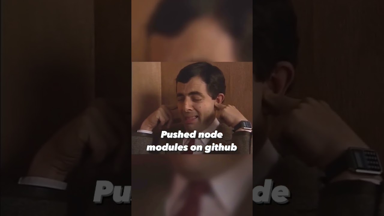 when you pushed node modules on GitHub 😂😂 #shorts #funny