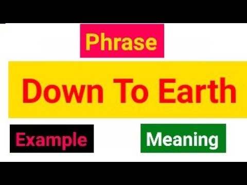 Meaning of "Down to Earth" 🌎 |Example |Useful Phrase | Speak English🔠 | Learn Vocabulary With Ritu 📚