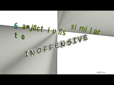 inoffensive - 6 adjectives synonym to inoffensive (sentence examples)