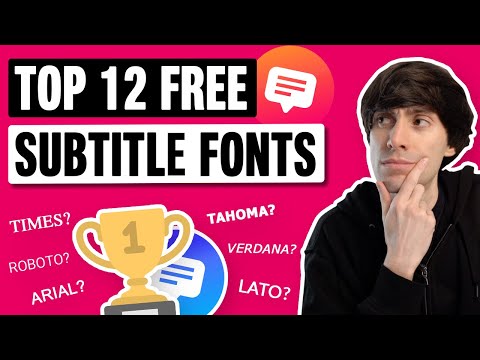 Top 12 FREE Subtitle Fonts for Video Editing