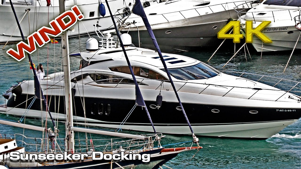 Sunseeker Predator Wind Docking (with problems) 2020