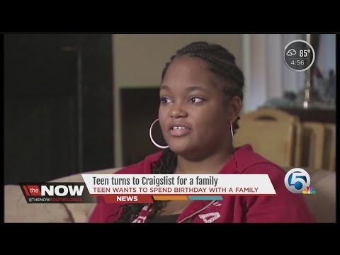 Teen turns to Craigslist for a family