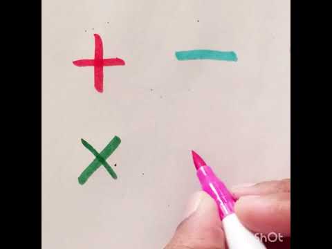 How to draw symbols| mathematical symbols #addition #subtraction #multiplication #division