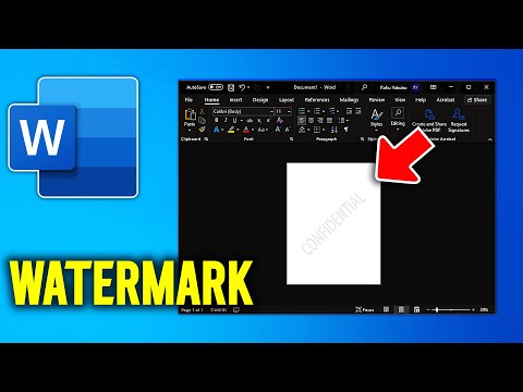 How to Add Watermark in Microsoft word