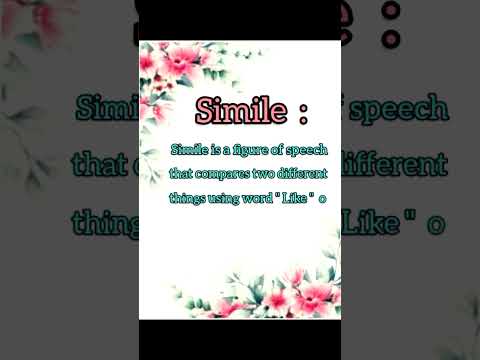 Definition | Definition of Simile | Endless Education | #education #interesting #easy #success