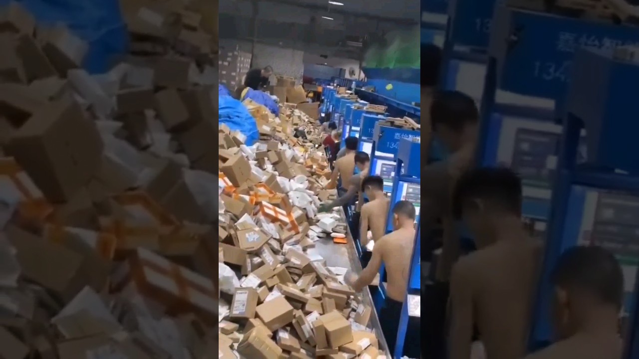 This Is What It Looks Like #Inside A #Temu Warehouse #youtubeshorts #shorts #reels