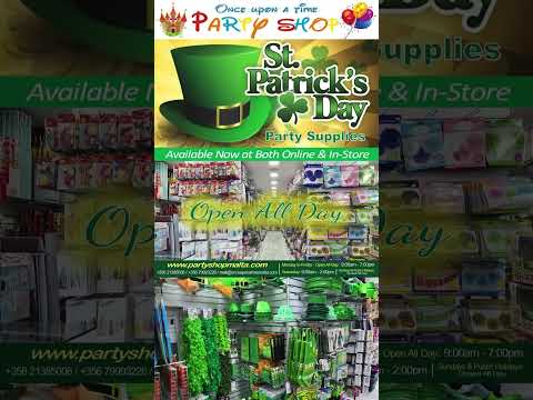 Once Upon A Time Party Shop - St Patrick's Day