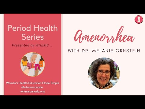 10 Questions About Not Having Periods & 2 Types of Amenorrhea ~ WHEMS Period Health Series