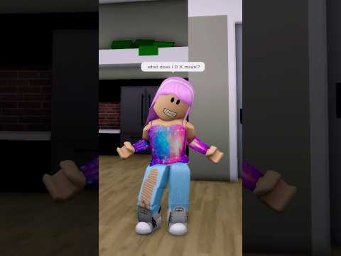 What does „IDK“ mean? 🤔 #roblox #shorts