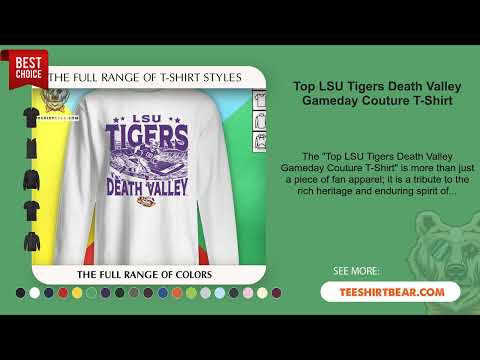 Top LSU Tigers Death Valley Gameday Couture T-Shirt