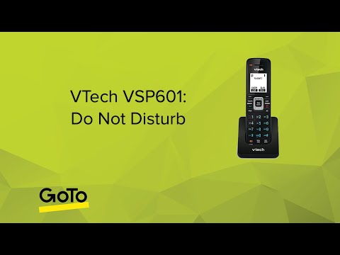 VTech VSP601: Enable Do Not Disturb (DND)