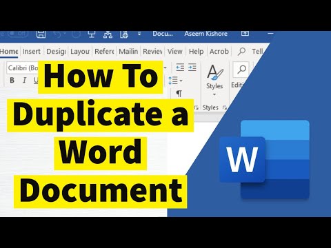 How to Duplicate a Word Document (2025)