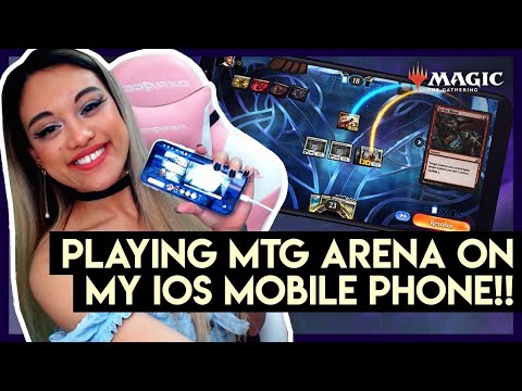 Playing MTG Arena on my iOS mobile phone!! | Review and gameplay [MTG Arena]