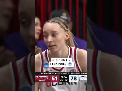 Paige Bueckers checks out after dropping 40 PTS in UConn's Sweet 16 win 👏