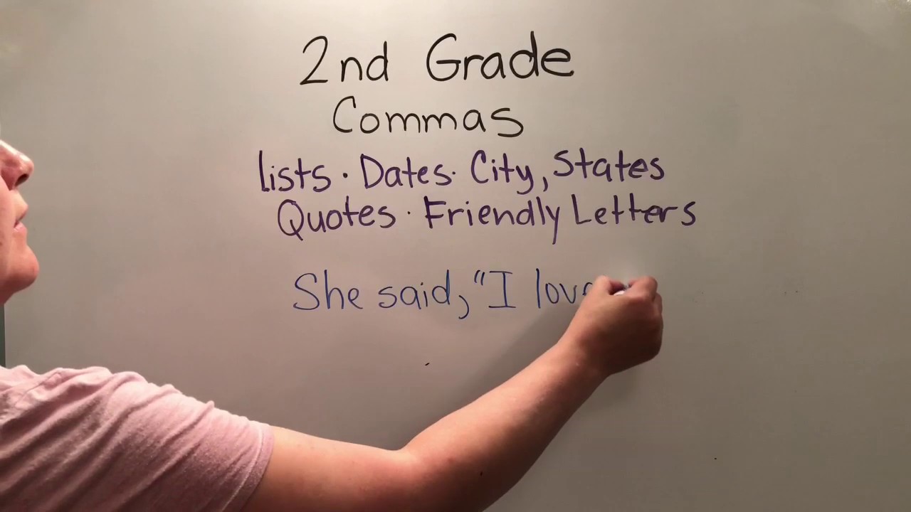 How to Use Commas: Second Grade