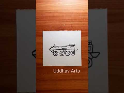 Army tank drawing easy | #shorts #army #youtubeshorts