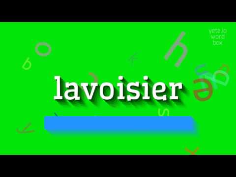 LAVOISIER - How to pronounce it?