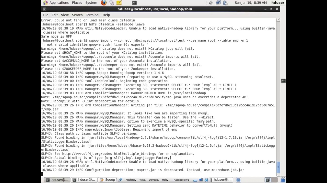Instructions on Apache Sqoop Installation