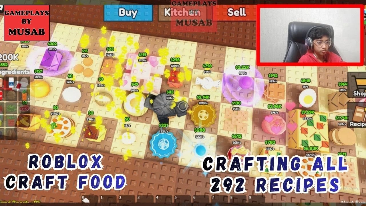 Can I Unlock ALL 292 Recipes in Roblox Craft Food? (Full Recipe Guide) #robloxgameplay #robloxgaming