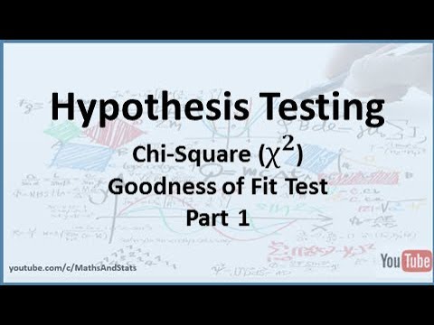 Hypothesis Testing by Hand: A Chi-Square Goodness of Fit Test - Part 1