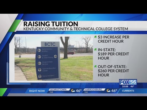 KCTC announces tuition increases for 2025