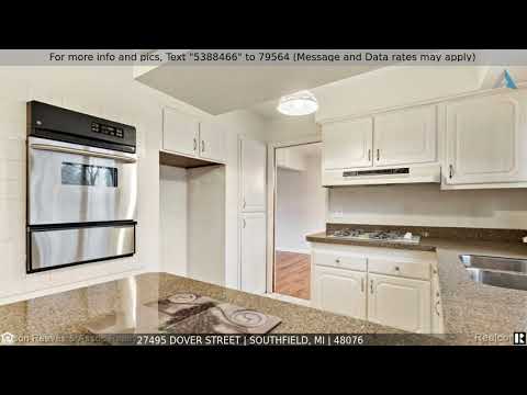 Priced at $249,900 - 27495 DOVER Street, Southfield, MI 48076