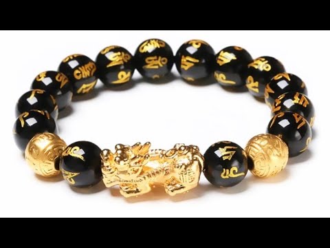 Feng Shui Genuine Black Obsidian Wealth Bracelet