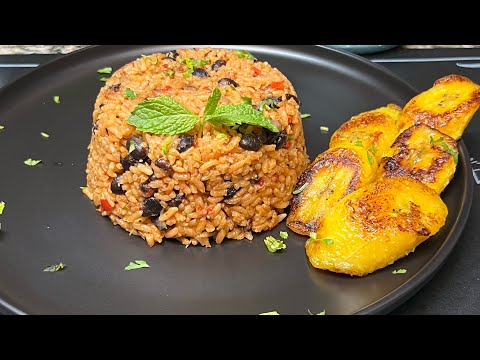 Spanish rice and beans recipe . Easy 20 min black beans and rice recipe.