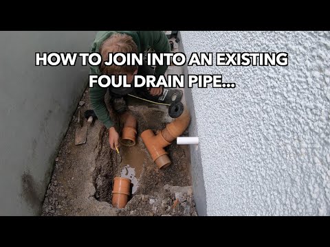How to join into underground drain pipe