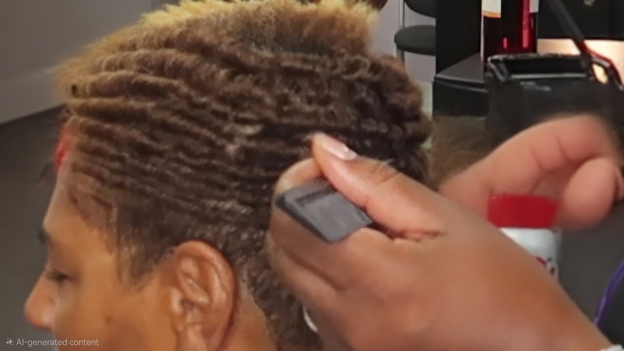 Pixie cut with Old School Marcel Curling Irons