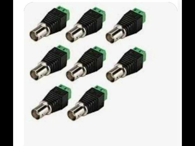 CCTV CAMERA CONNECTORS - BNC PIN CONNECTOR VISION BLACK PVC Wholesaler ...