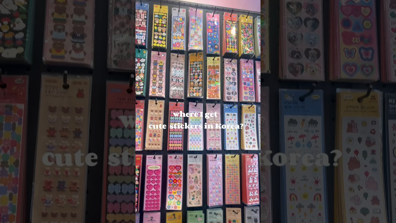 🧸CUTE stickers in Korea #stickers #korea #sanrio #stationery
