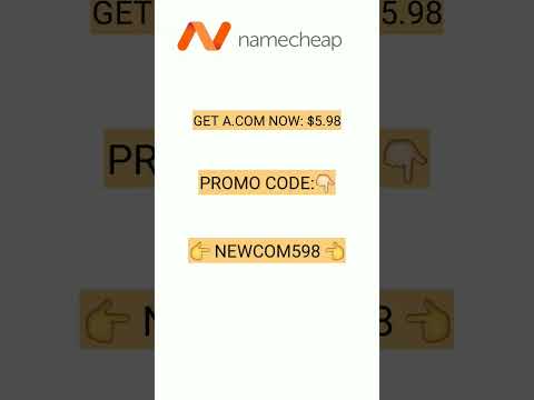 GET A.COM NOW: $5.98 NAMECHEAP|PROMO CODE|#promocodes#coupon#namecheap#namecheap_promo_code