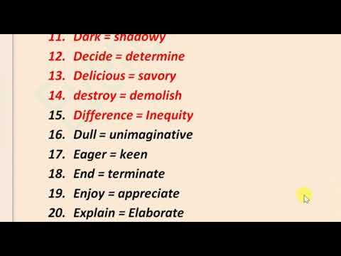 #english 1000 synonyms words.
